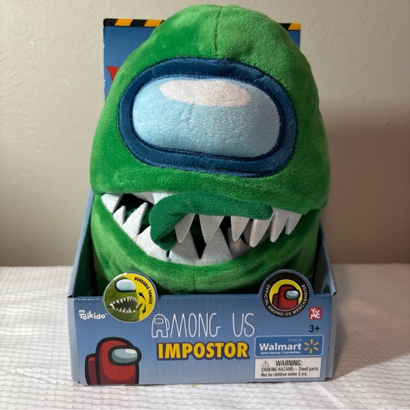 Toys | Among Us Green Imposter Plush Bendable Tongue | Poshmark